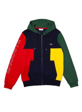 Chaqueta Lacoste Colorblock Para Hombre