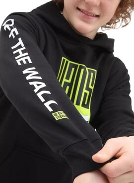 Sudadera Vans Maze Capucha para Niño y Niña Negra